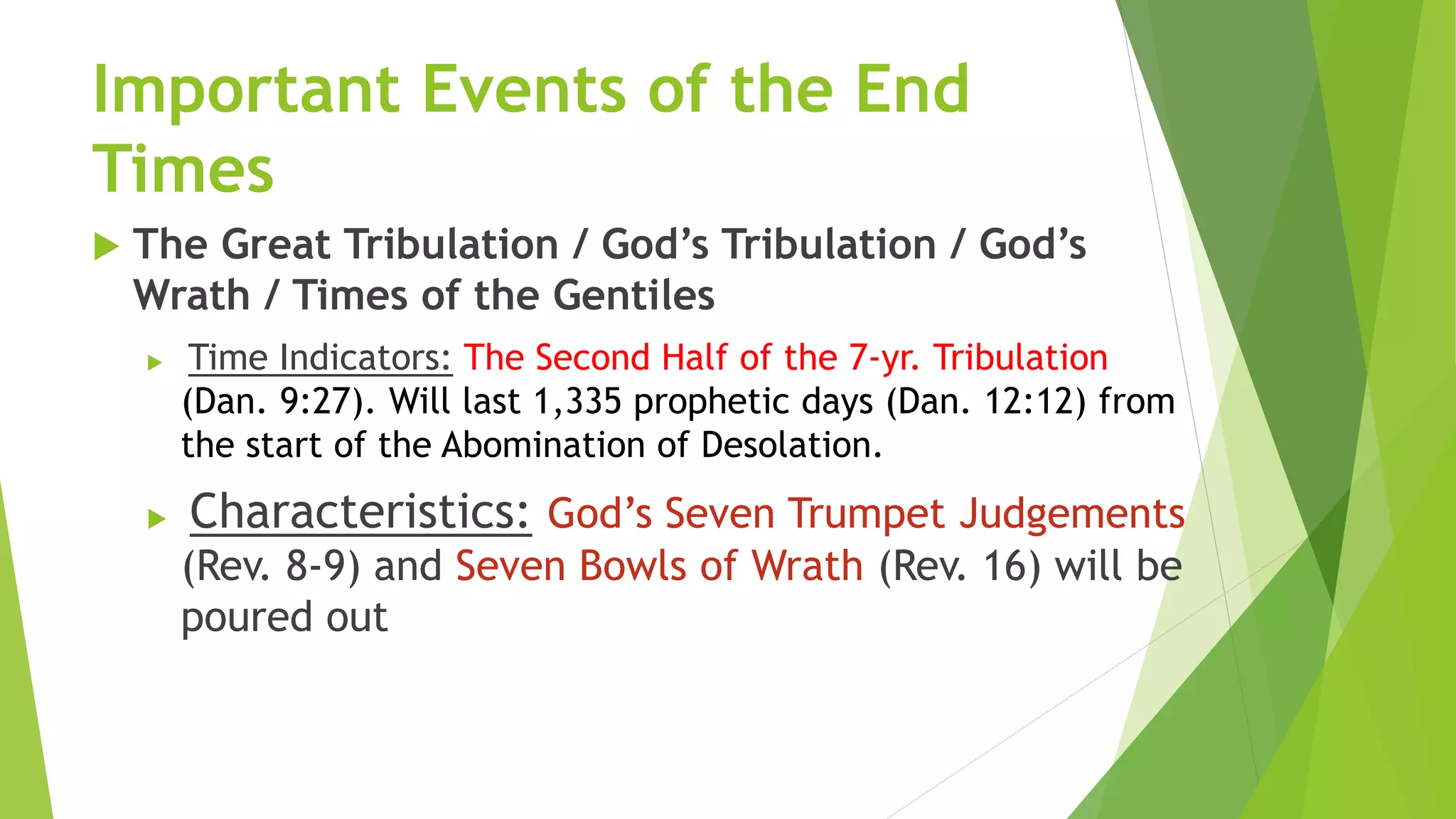 The End times | PPTX