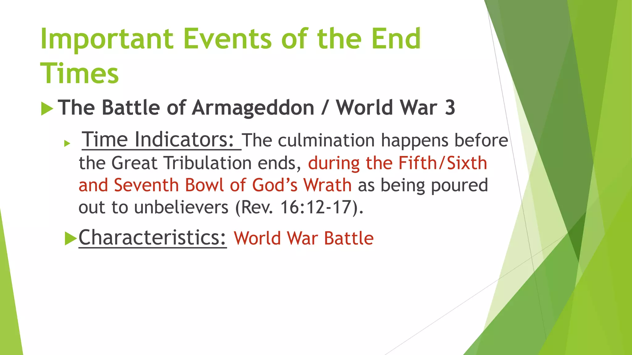 The End times | PPTX