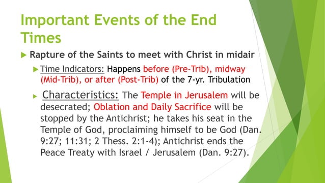 The End times | PPTX | Christianity | Religion & Spirituality