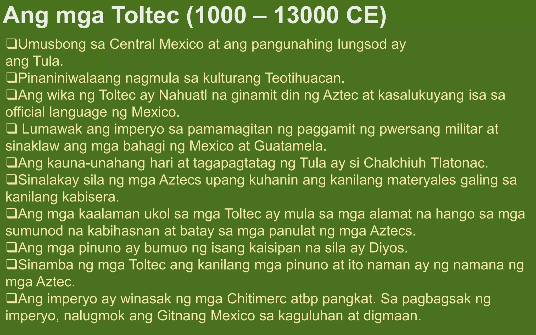 Ang mga kabihasnan sa meso america | PPTX