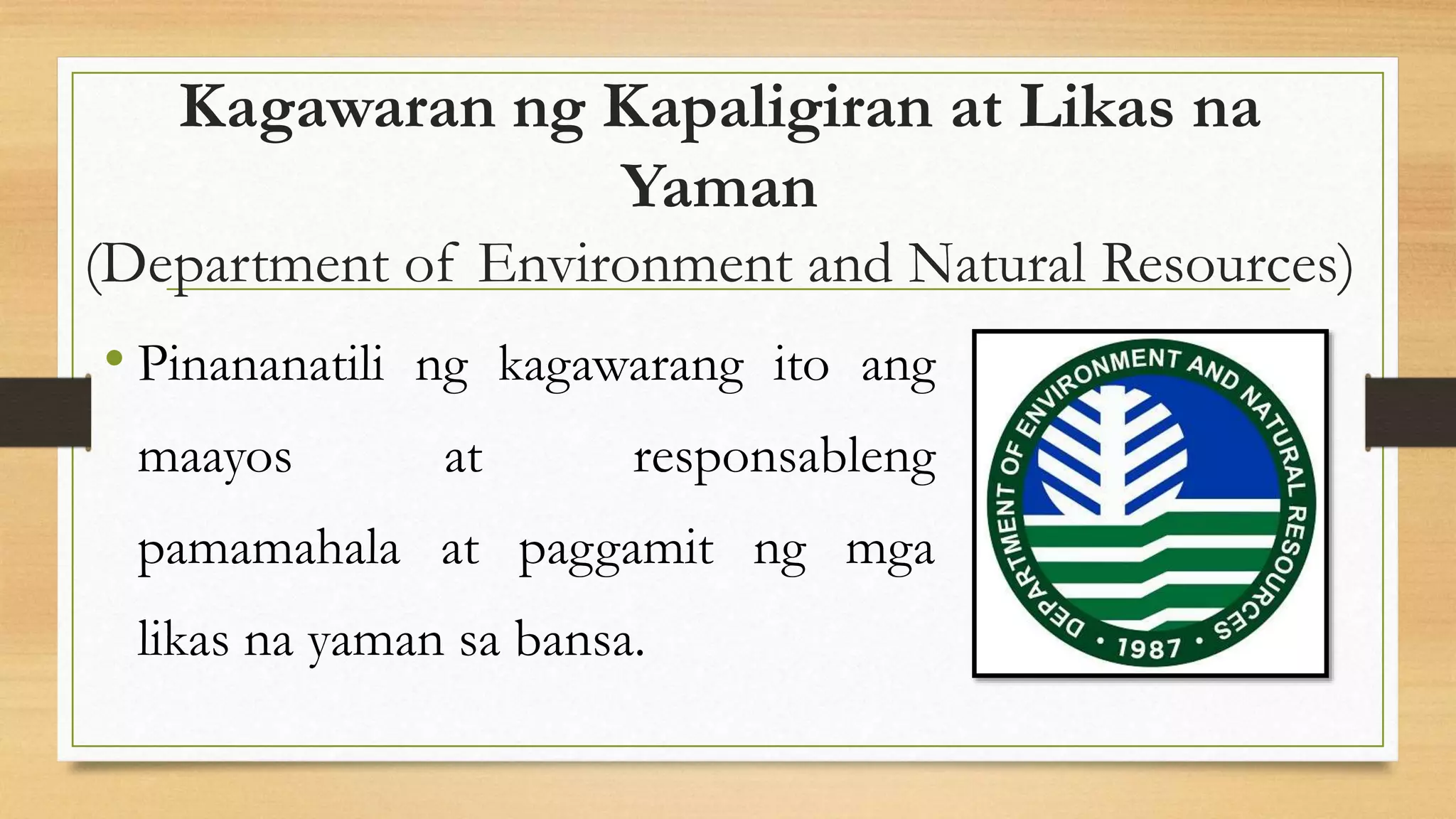 Ang mga Kagawaran ng Sangay Tagapagpaganap | PPTX