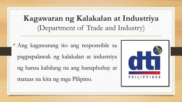 Ang mga Kagawaran ng Sangay Tagapagpaganap | PPTX