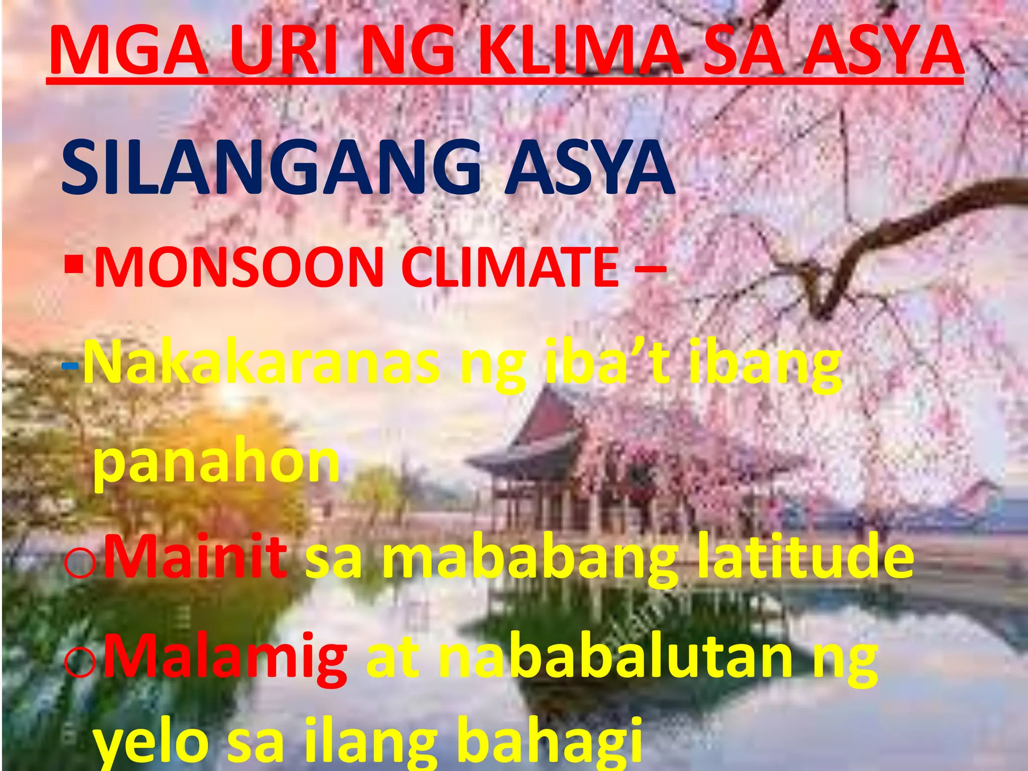 ang mga klima ng asya | PPTX