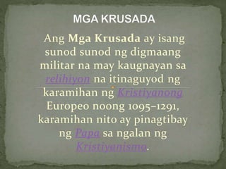 Mga krusada | PPTX