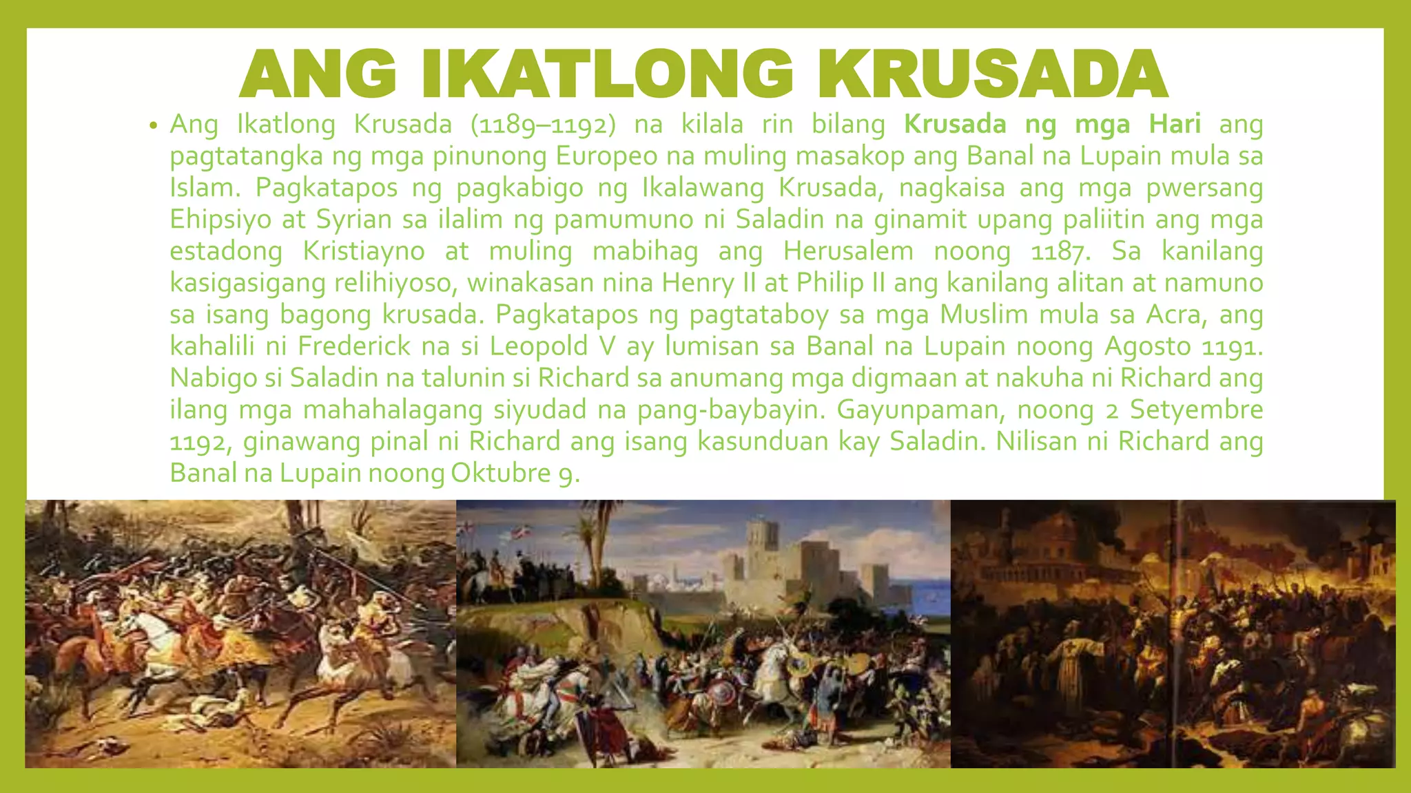 ANG MGA KRUSADA | PPTX