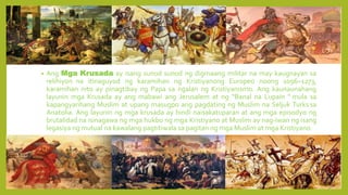 ANG MGA KRUSADA | PPTX