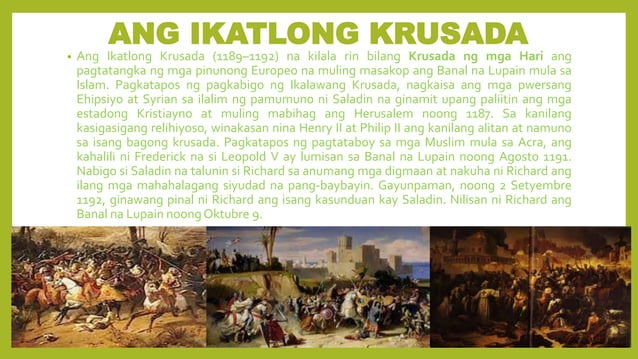 ANG MGA KRUSADA | PPTX
