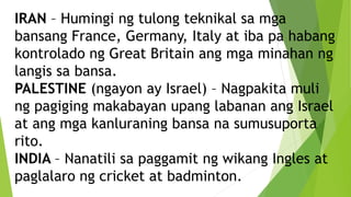 Ang Mga Pagbabagong Pang-Ekonomiya, Antas ng Pag-unlad WEEK 7.pptx