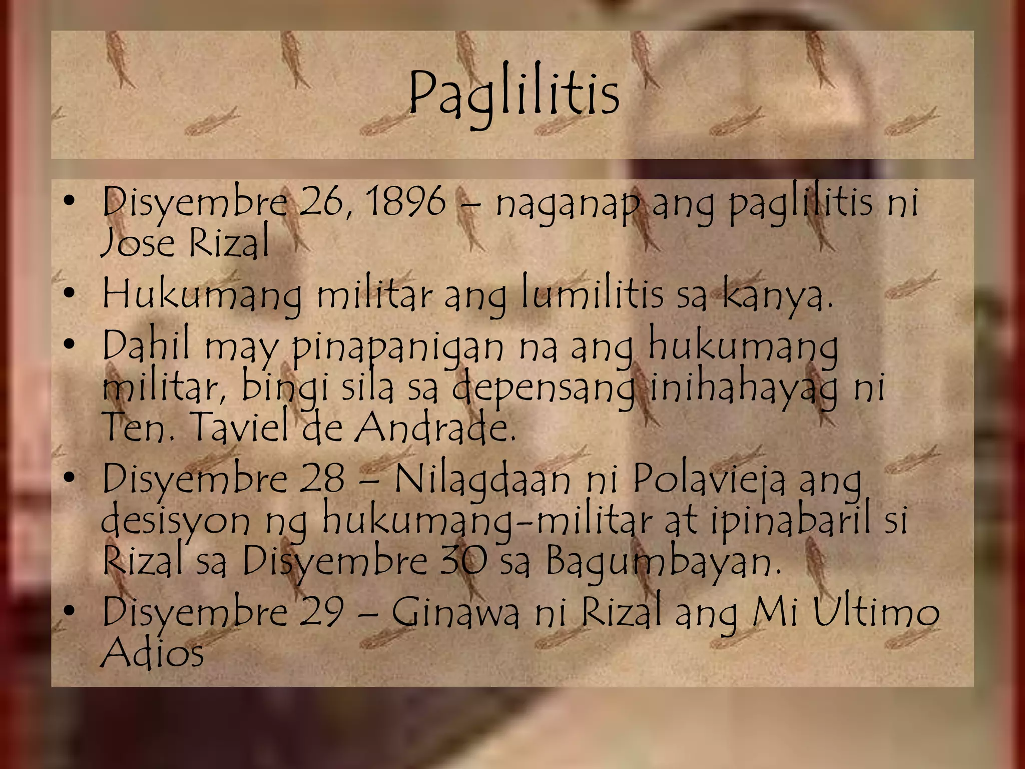 Ang mga Paglalakbay ni Rizal Pabalik sa Pilipinas | PPTX
