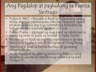 Ang mga Paglalakbay ni Rizal Pabalik sa Pilipinas | PPTX