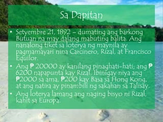 Ang mga Paglalakbay ni Rizal Pabalik sa Pilipinas | PPTX