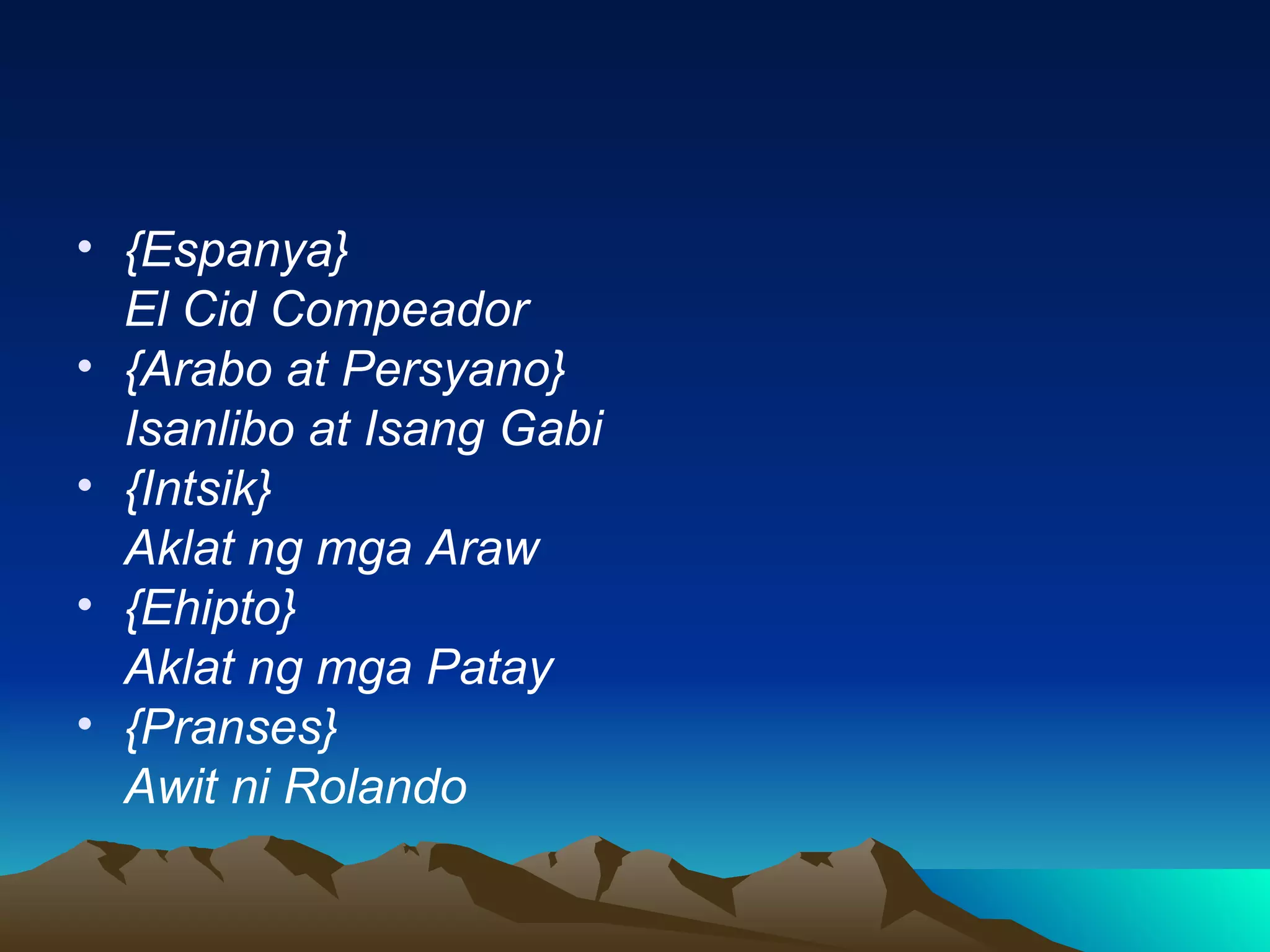 Ang Mga Panahon ng Panitikan | PPT