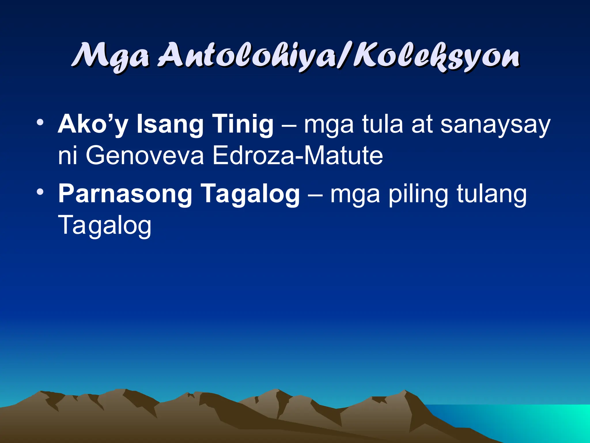 mga akdang nakaimpluwensiya sa Panitikang ng Pilipinas | PPT