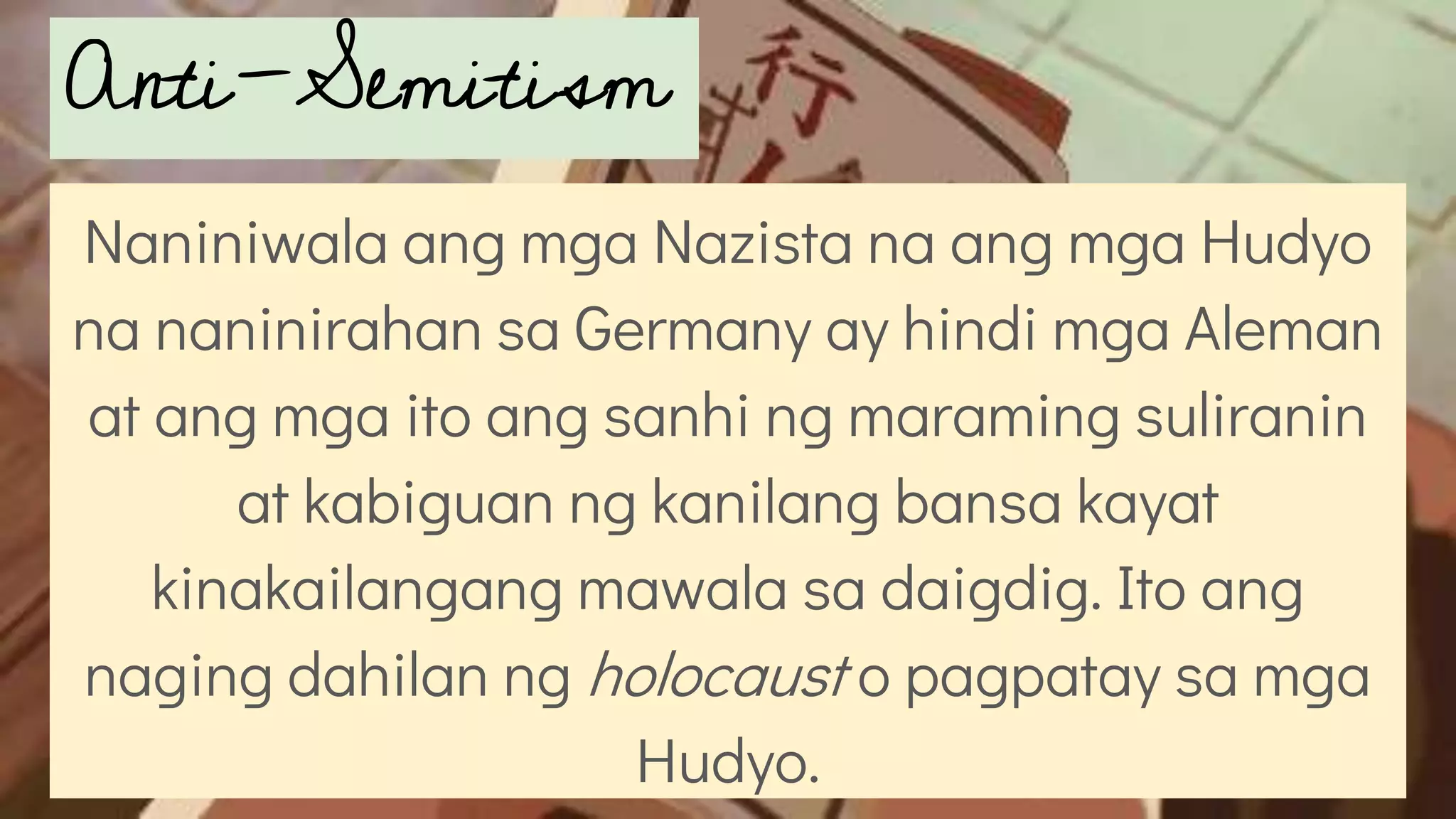 ANG MGA PRINSIPYO NG NAZISMO | PPTX