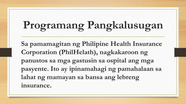 Ang mga Serbisyong Panlipunan ng Pamahalaan | PPTX