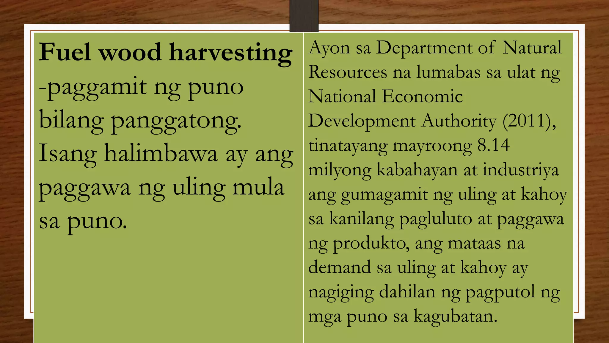 Ang mga Suliranin at hamong Pangkapaligiran | PPTX