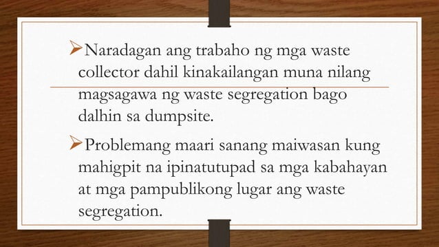 Ang mga Suliranin at hamong Pangkapaligiran | PPTX