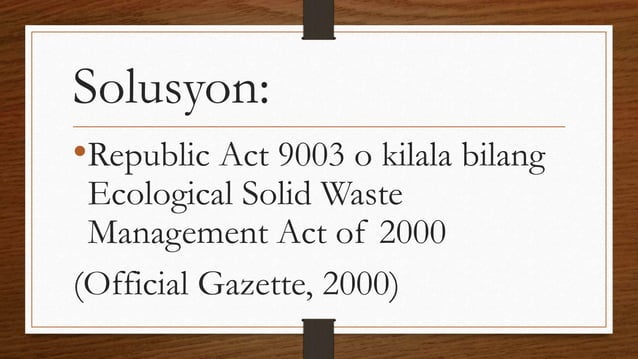 Ang mga Suliranin at hamong Pangkapaligiran | PPTX