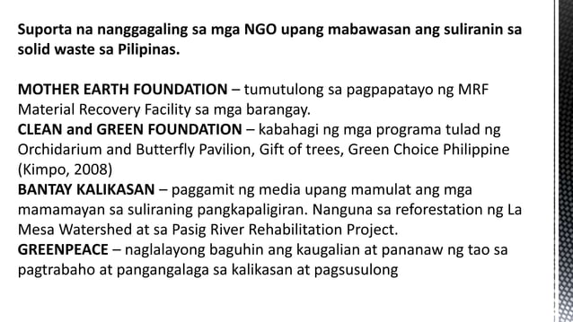 Ang mga Suliranin at Hamong Pangkapaligiran | PPTX
