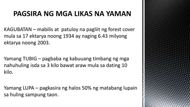 Ang mga Suliranin at Hamong Pangkapaligiran | PPTX