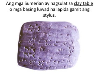 Ang mga sumerians | PPTX