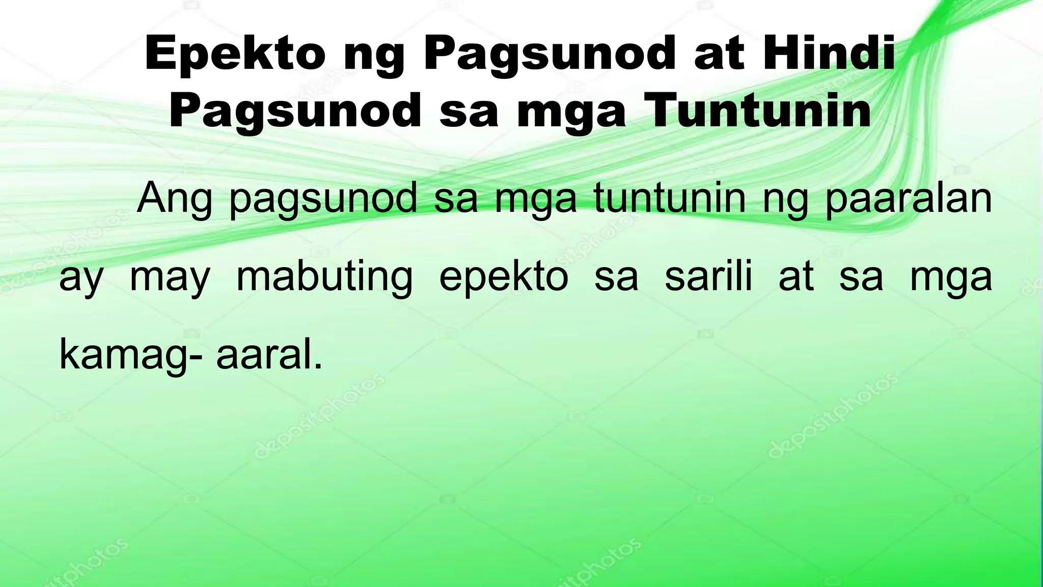 Ang mga Tuntunin ng Paaralan | PPTX