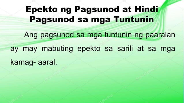 Ang mga Tuntunin ng Paaralan | PPTX