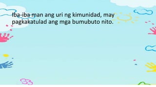 Ang mga Uri ng Komunidad | PPTX