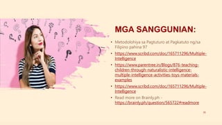Ang Multiple Intelligences Ang Multiple Intelligences | PPTX