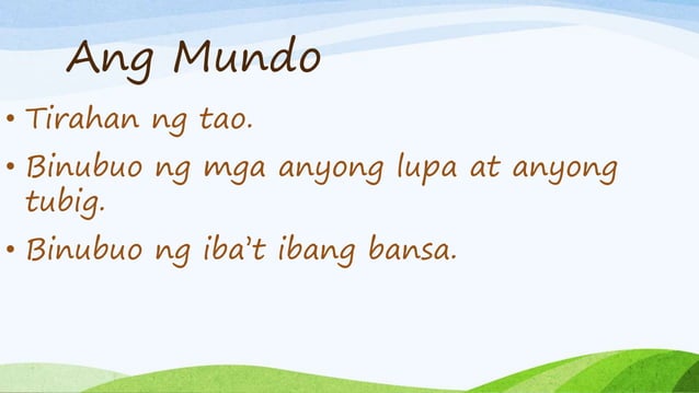 Ang mundo at ang mapa | PPTX