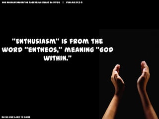 Ang nakakatanggap ng pagpapala buhat sa dios | PPTX