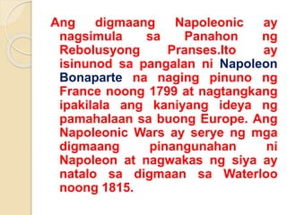 Ang napoleonic wars | PPTX