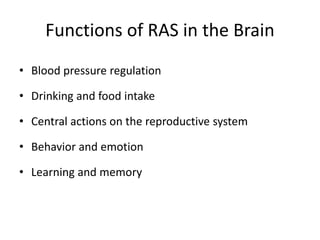 Renin-Angiotensin system and Neurodegenerative diseases | PPT