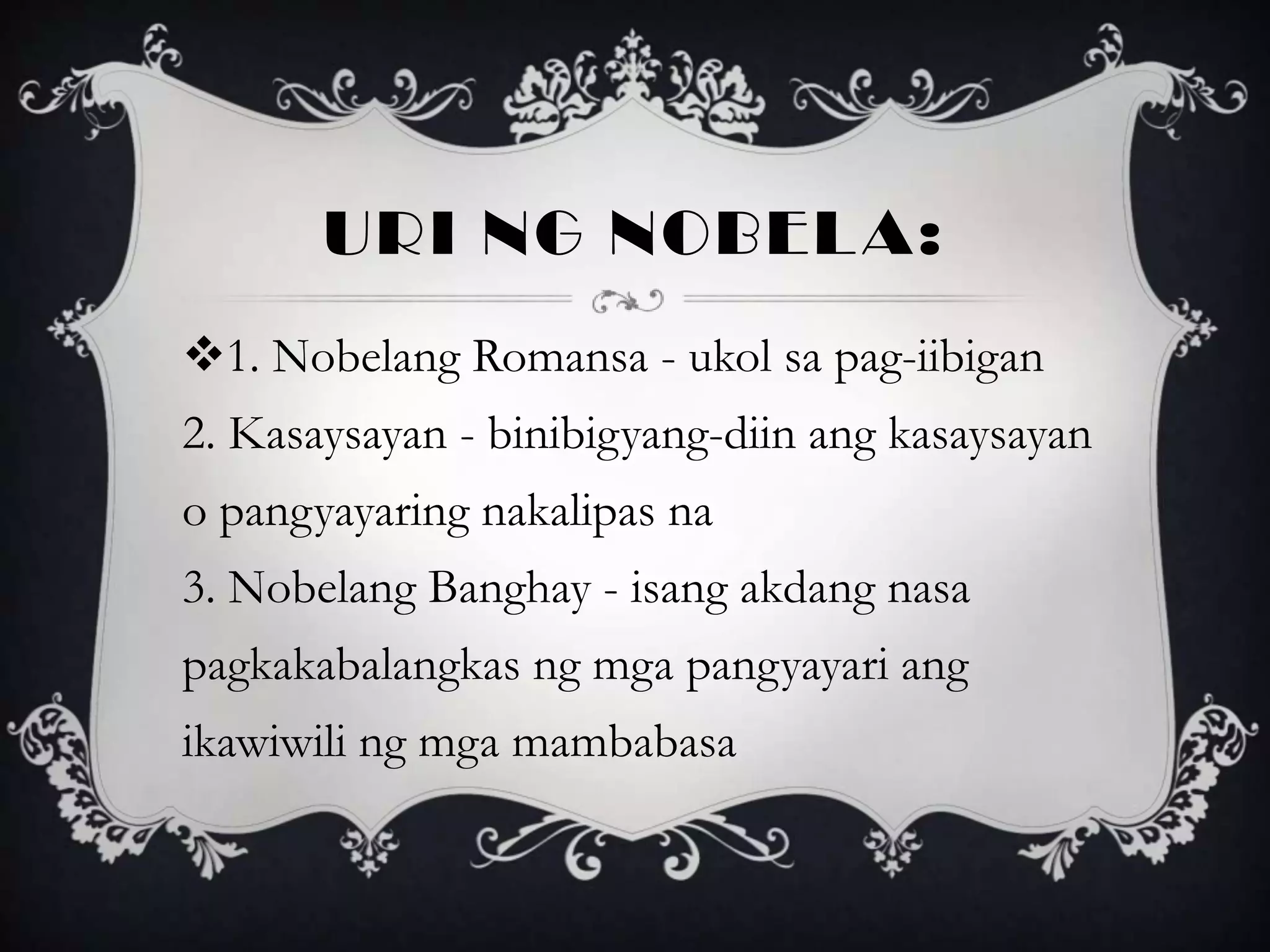 Nobela (christinesusana) | PPTX