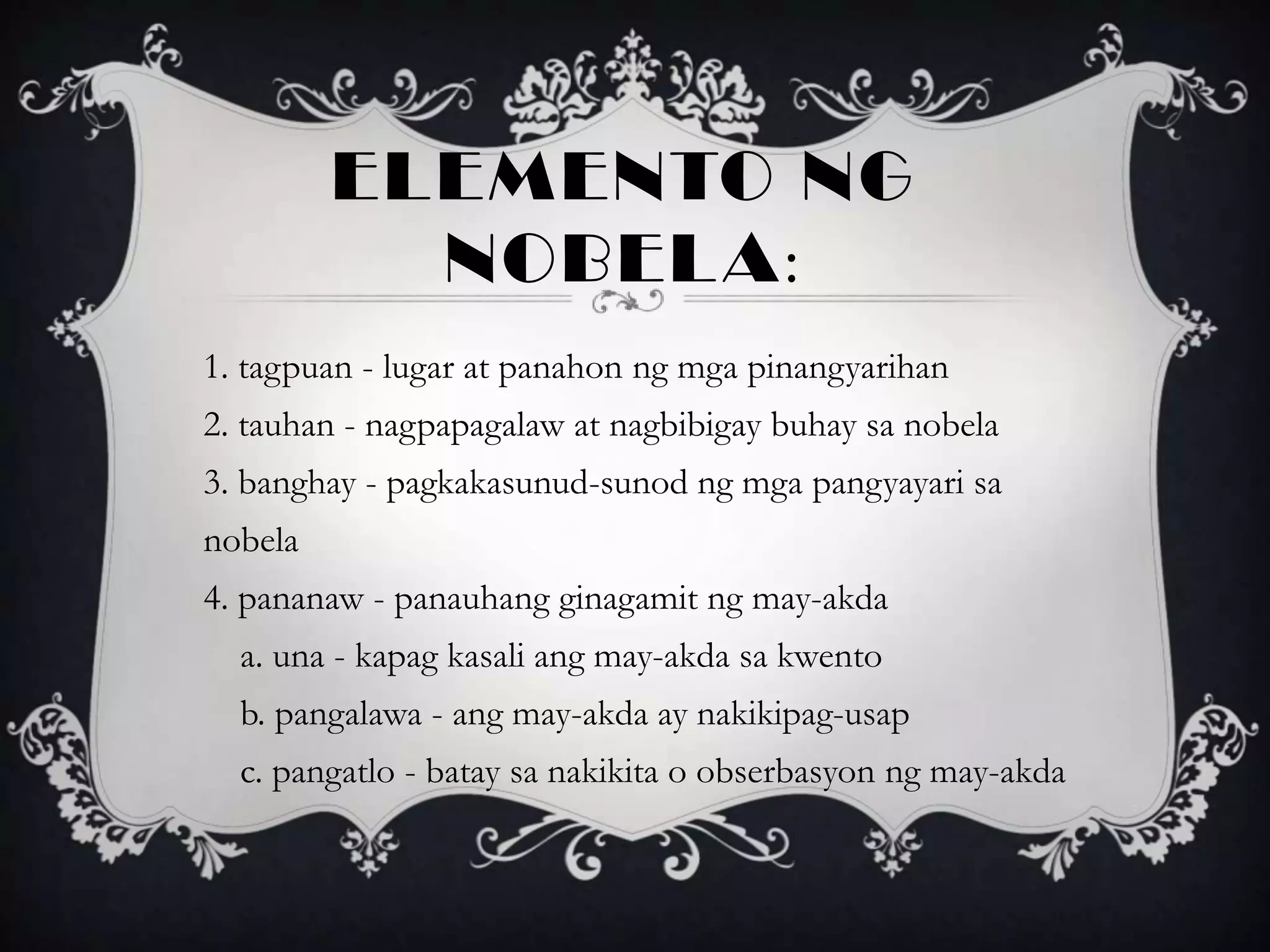 Nobela (christinesusana) | PPTX