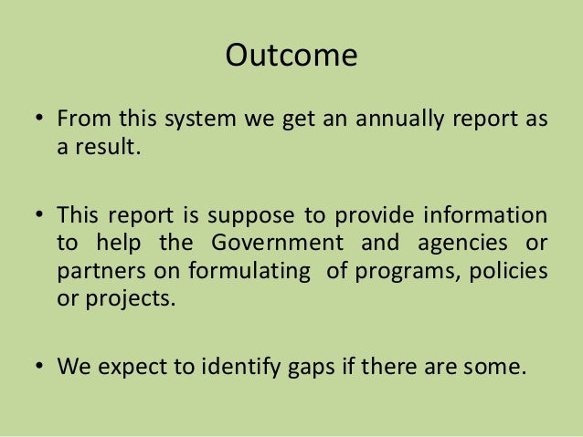 Monitoring And Evaluation System For Adaptation Projects