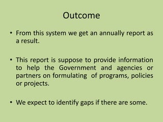 Monitoring and Evaluation System for Adaptation Projects | PPT