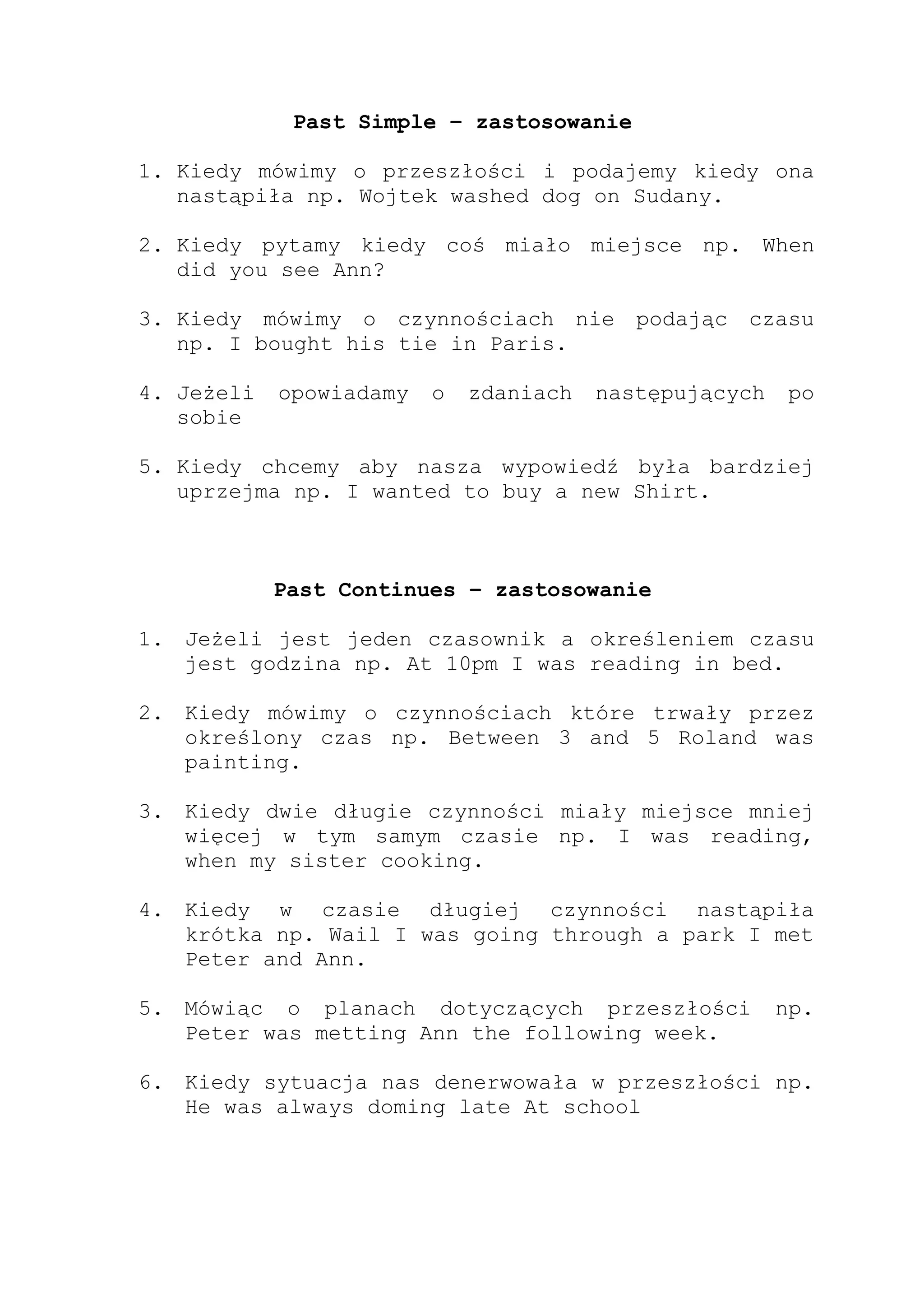 Angol Notatki 2 | DOC