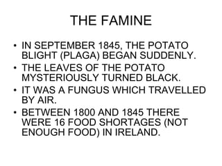 An gorta mór. The Great Famine. | PPT
