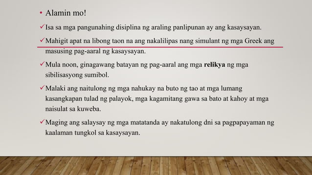 Ang pag aaral ng kasaysayan | PPTX