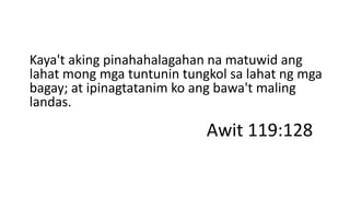 Ang pag ibig na kinapupootan ng diyos | PPTX