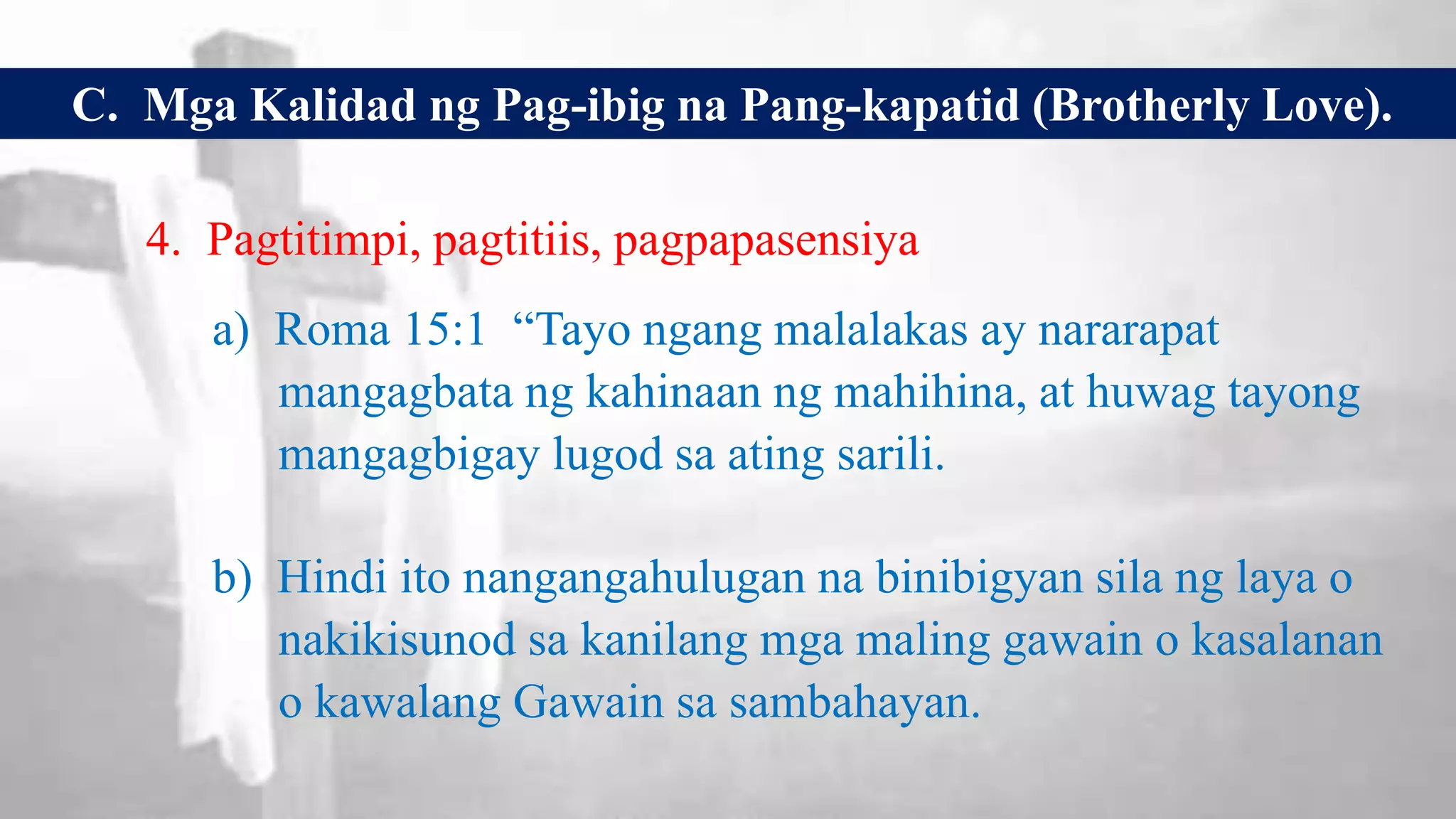 Ang pag ibig na pang-kapatid hlt talk 8 | PPTX