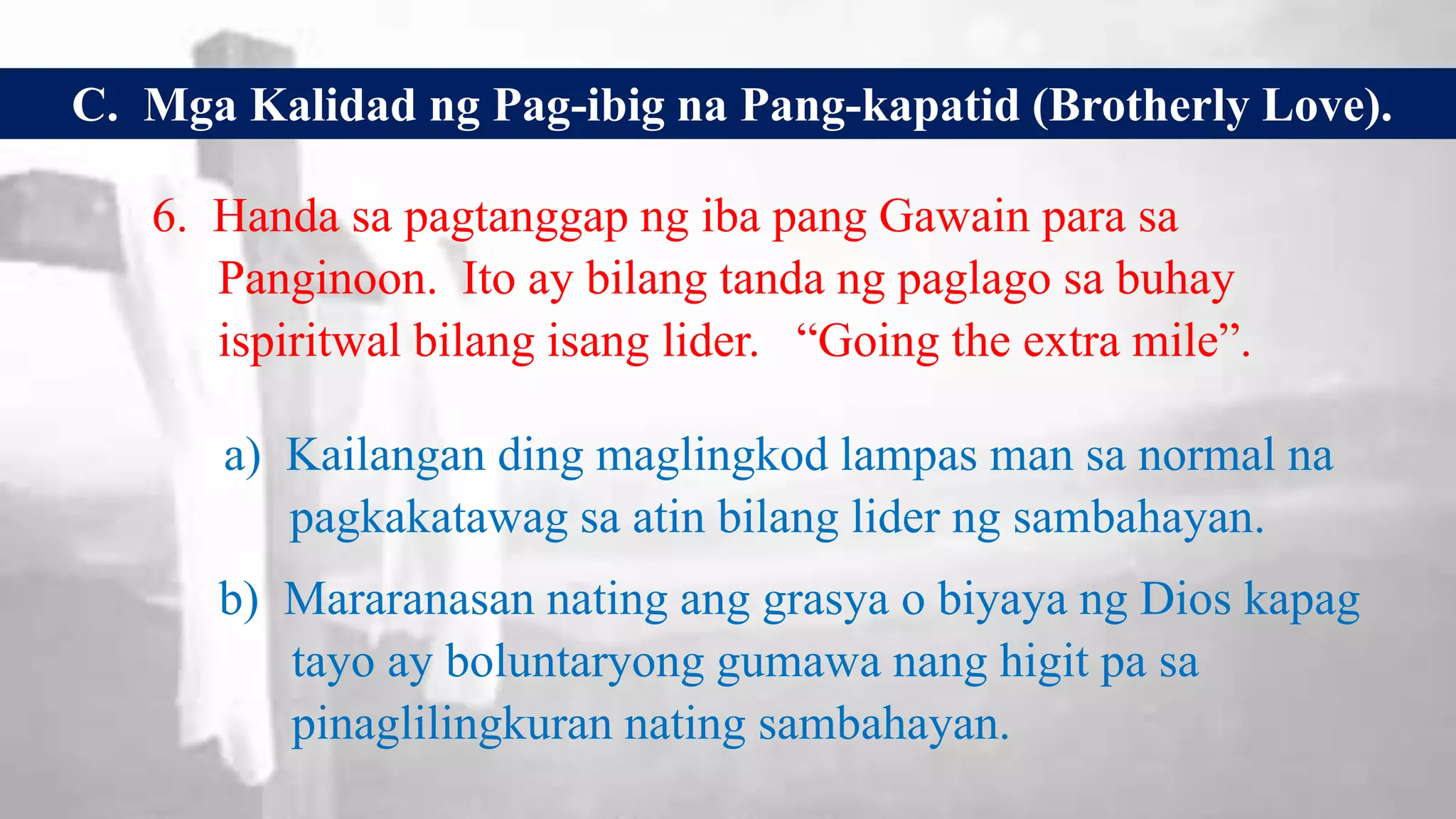Ang pag ibig na pang-kapatid hlt talk 8 | PPTX