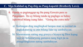 Ang pag ibig na pang-kapatid hlt talk 8 | PPTX