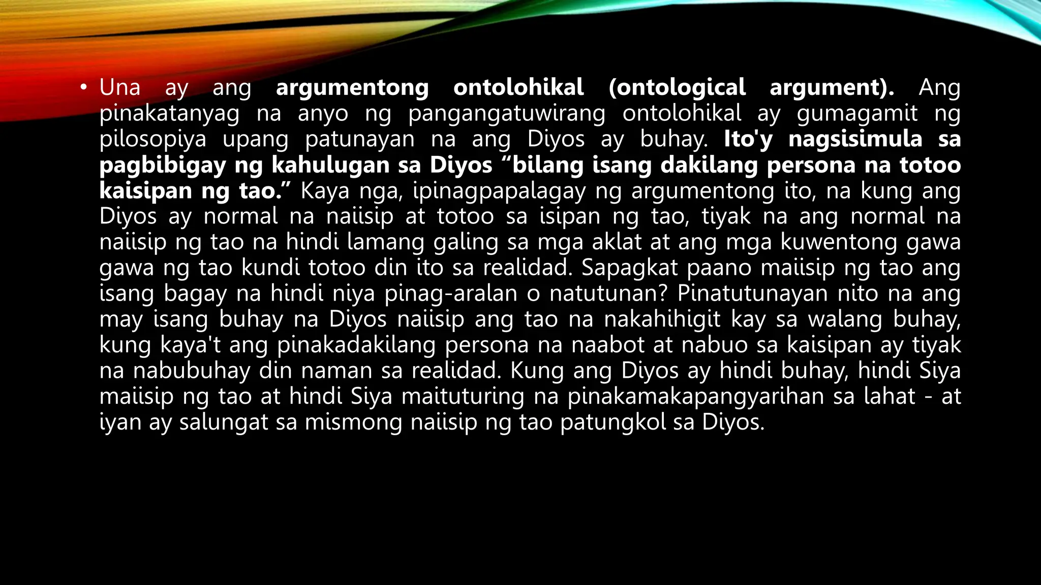 Alamin ang mga Katibayan may Kinalaman sa Existence ng Diyos | PPTX