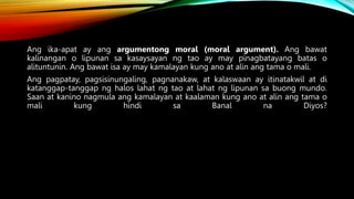 Alamin ang mga Katibayan may Kinalaman sa Existence ng Diyos | PPTX