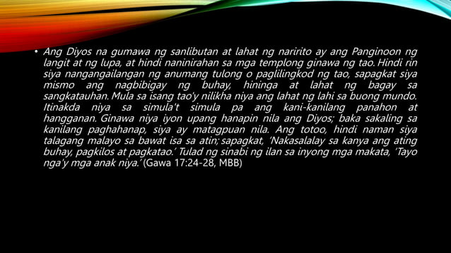 Alamin ang mga Katibayan may Kinalaman sa Existence ng Diyos | PPTX