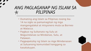 ANG PAG-UNLAD AT PAGLAGANAP NG MGA KABIHASNANG ISLAM | PPTX