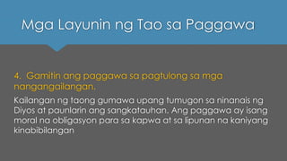 ANG PAGGAWA BILANG PAGLILINGKOD AT PAGTAGUYOD NG DIGNIDAD NG TAO .pptx