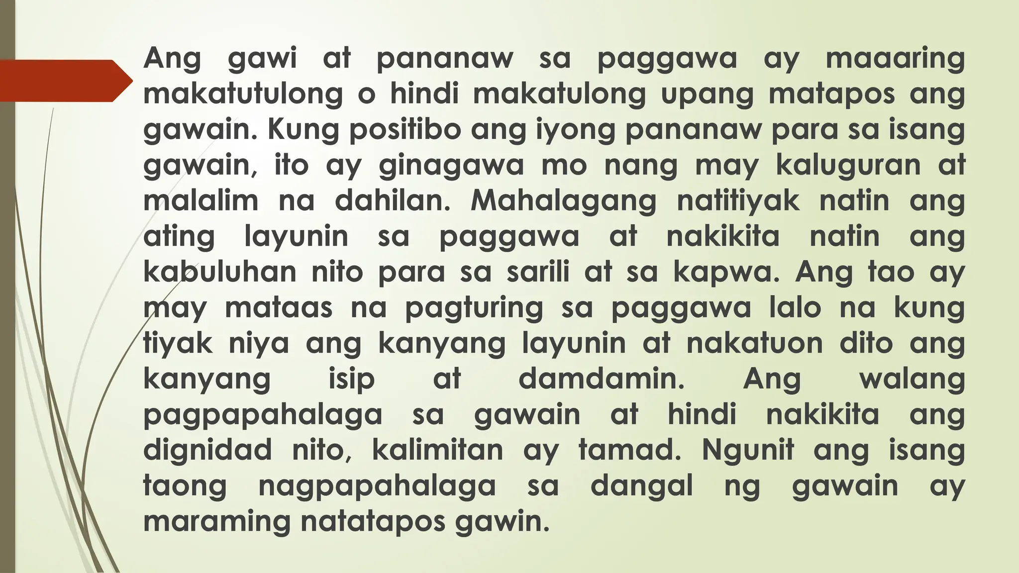 ANG PAGGAWA BILANG PAGLILINGKOD AT PAGTATAGUYOD NG DIGNIDAD.pptx